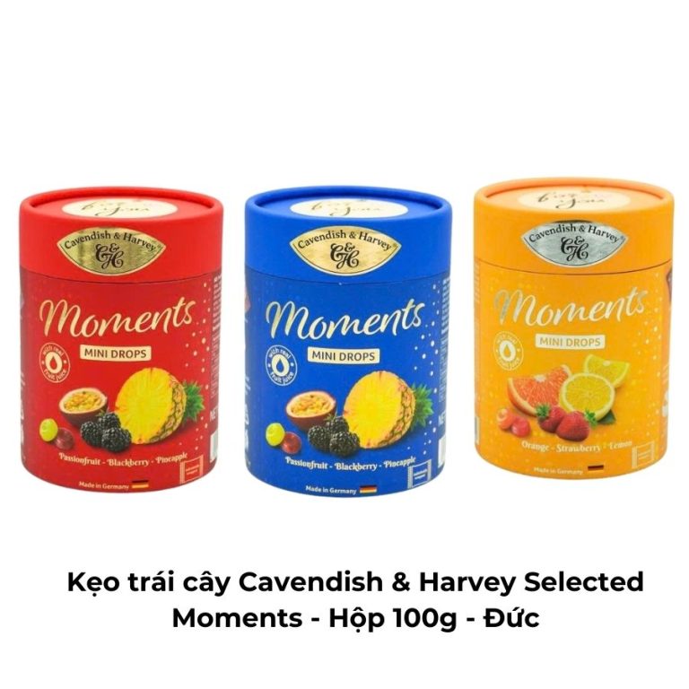 Kẹo Trái Cây Cavendish & Harvey - Hộp Thiếc 175g - Đức